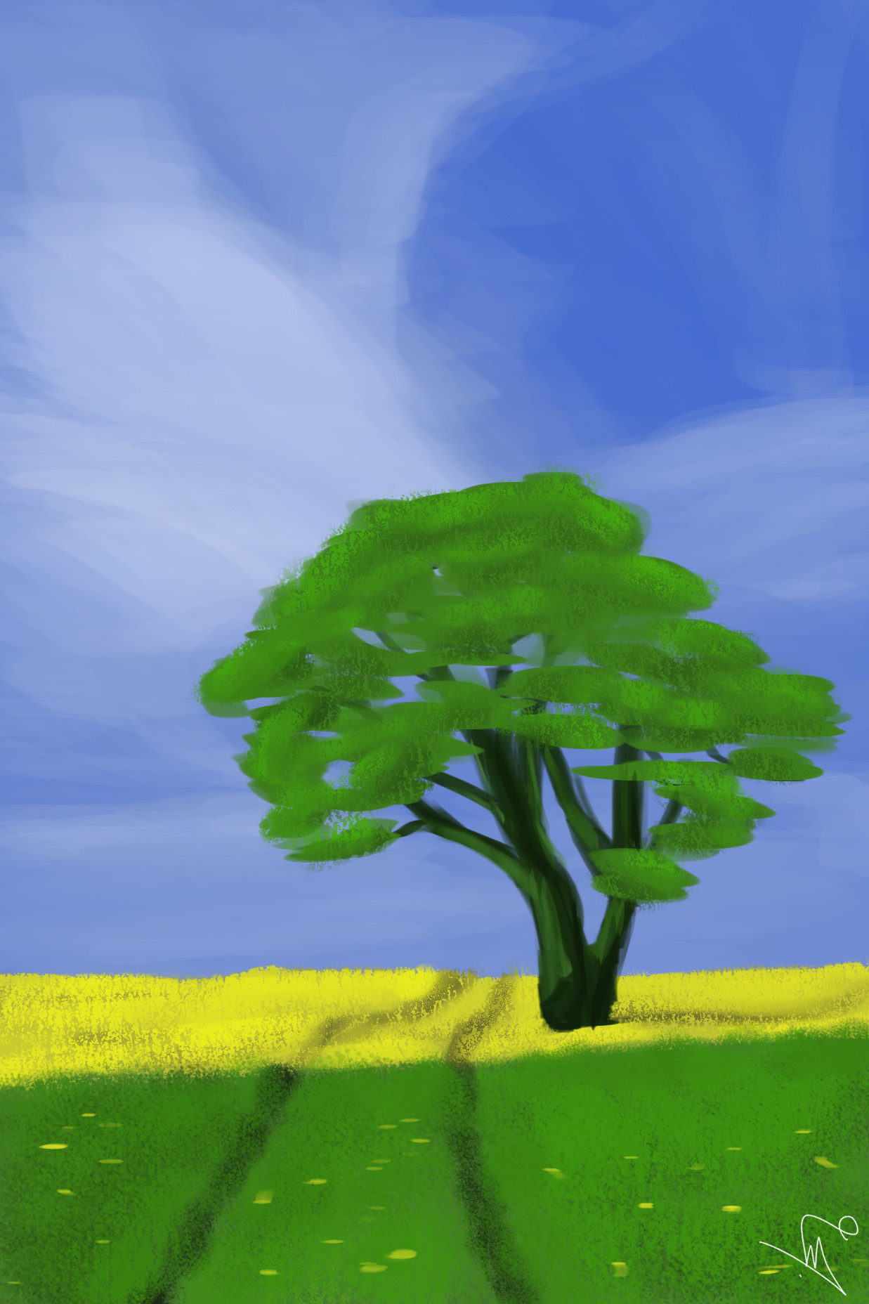 ArtStation - Grassland portrait study