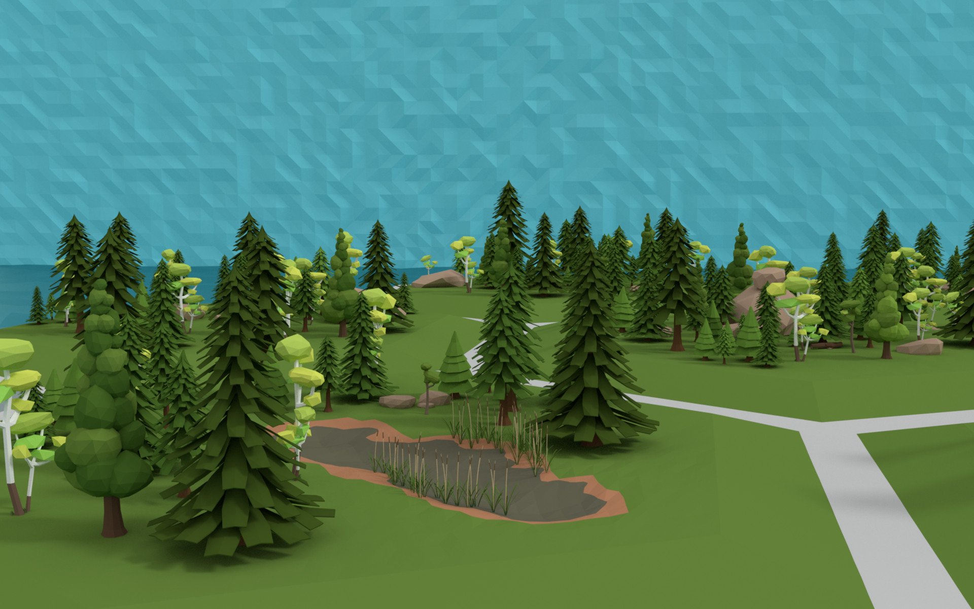 VisionGear Studios - HexWorld LowPoly Forest