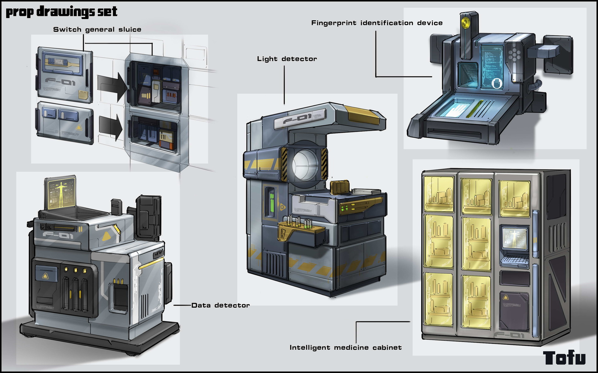 ArtStation - prop drawings set