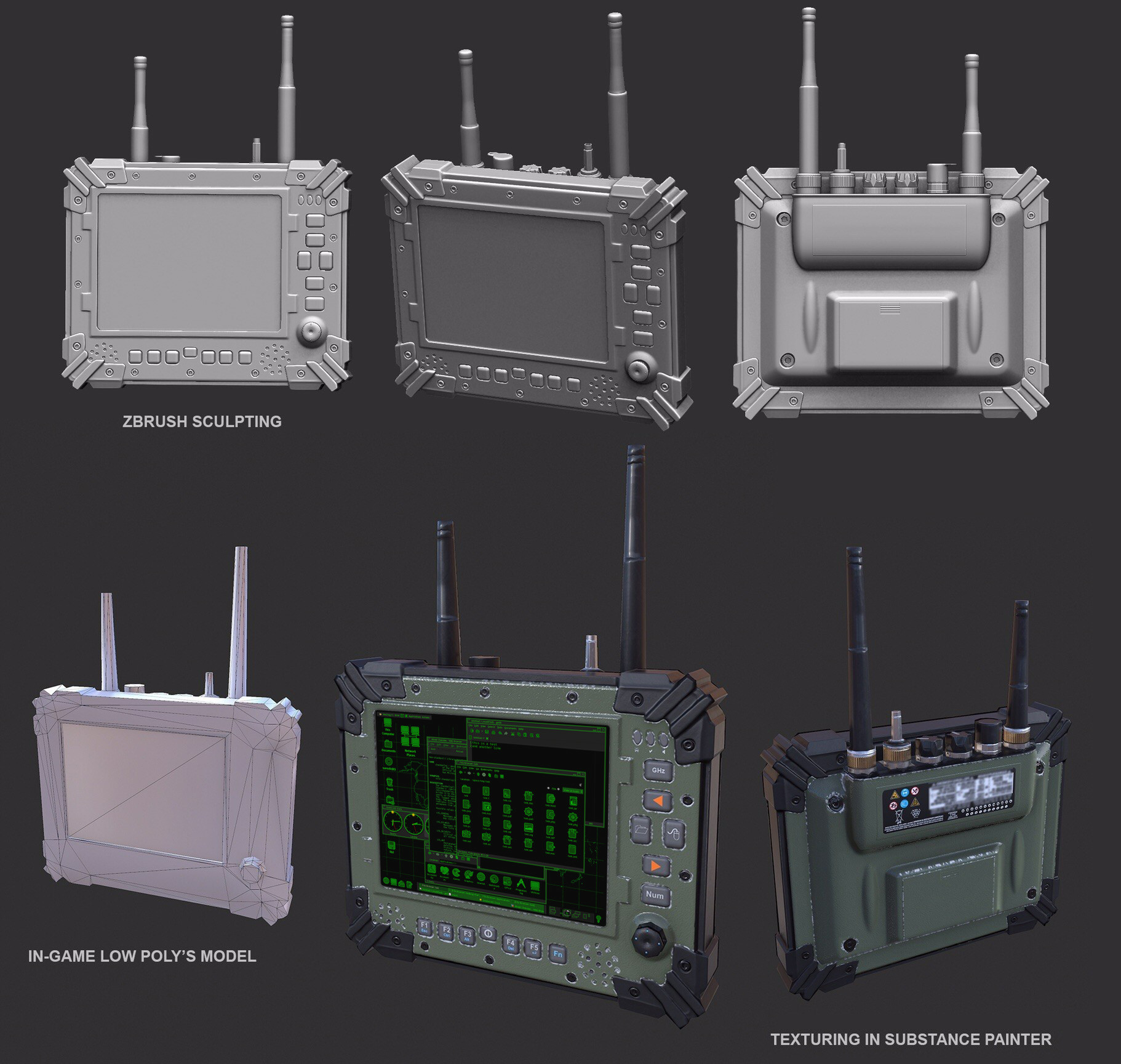 ArtStation - Military comunication Tablet