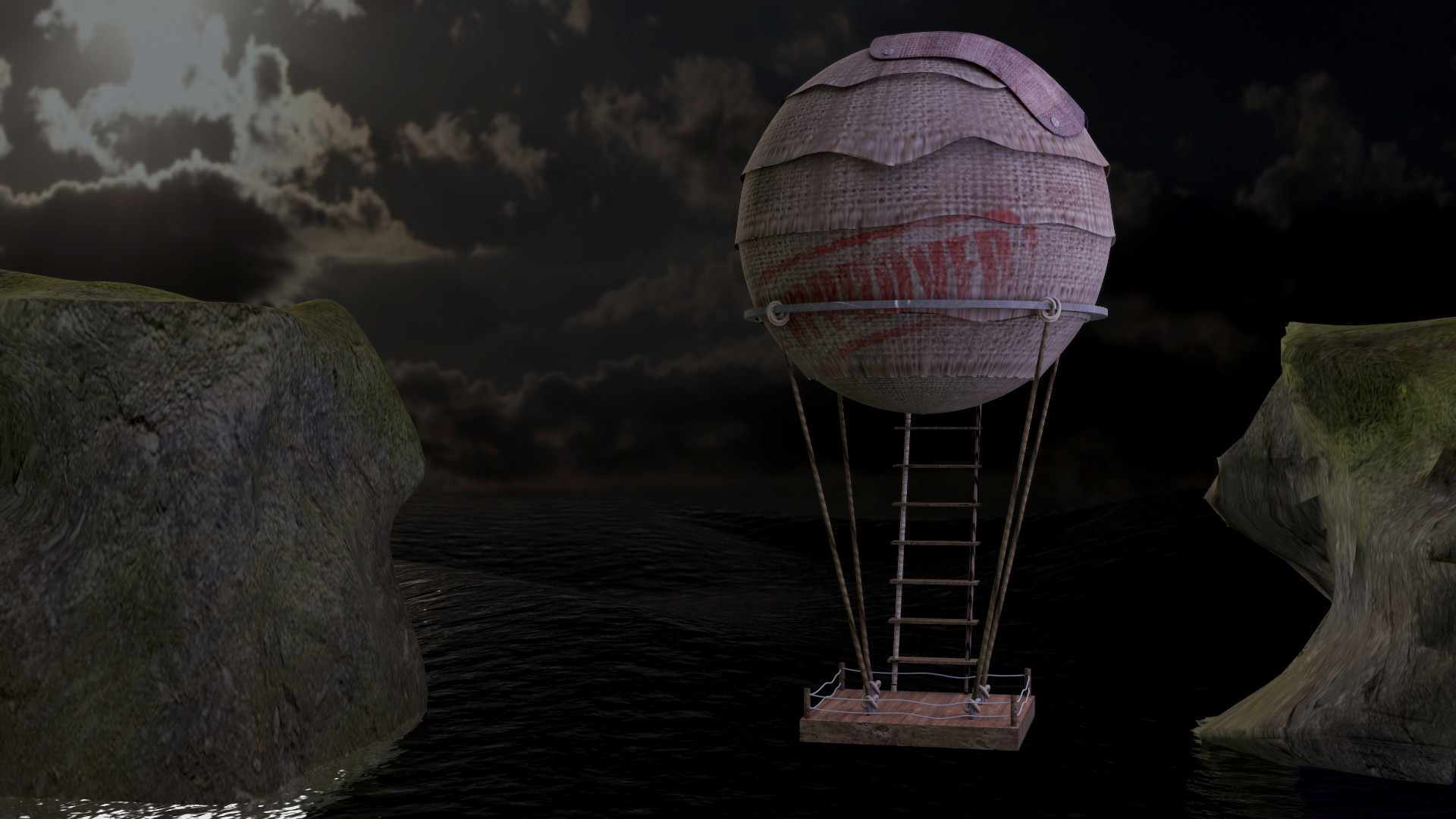 ArtStation - hot air balloon landscape