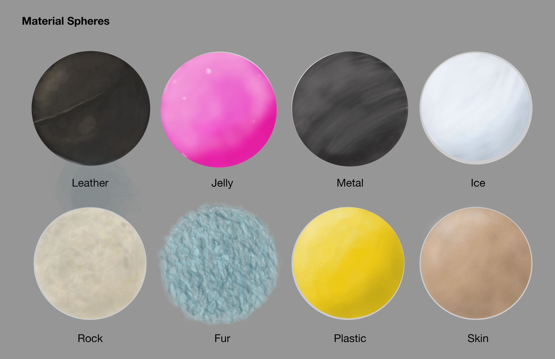 ArtStation - Material Texture Spheres