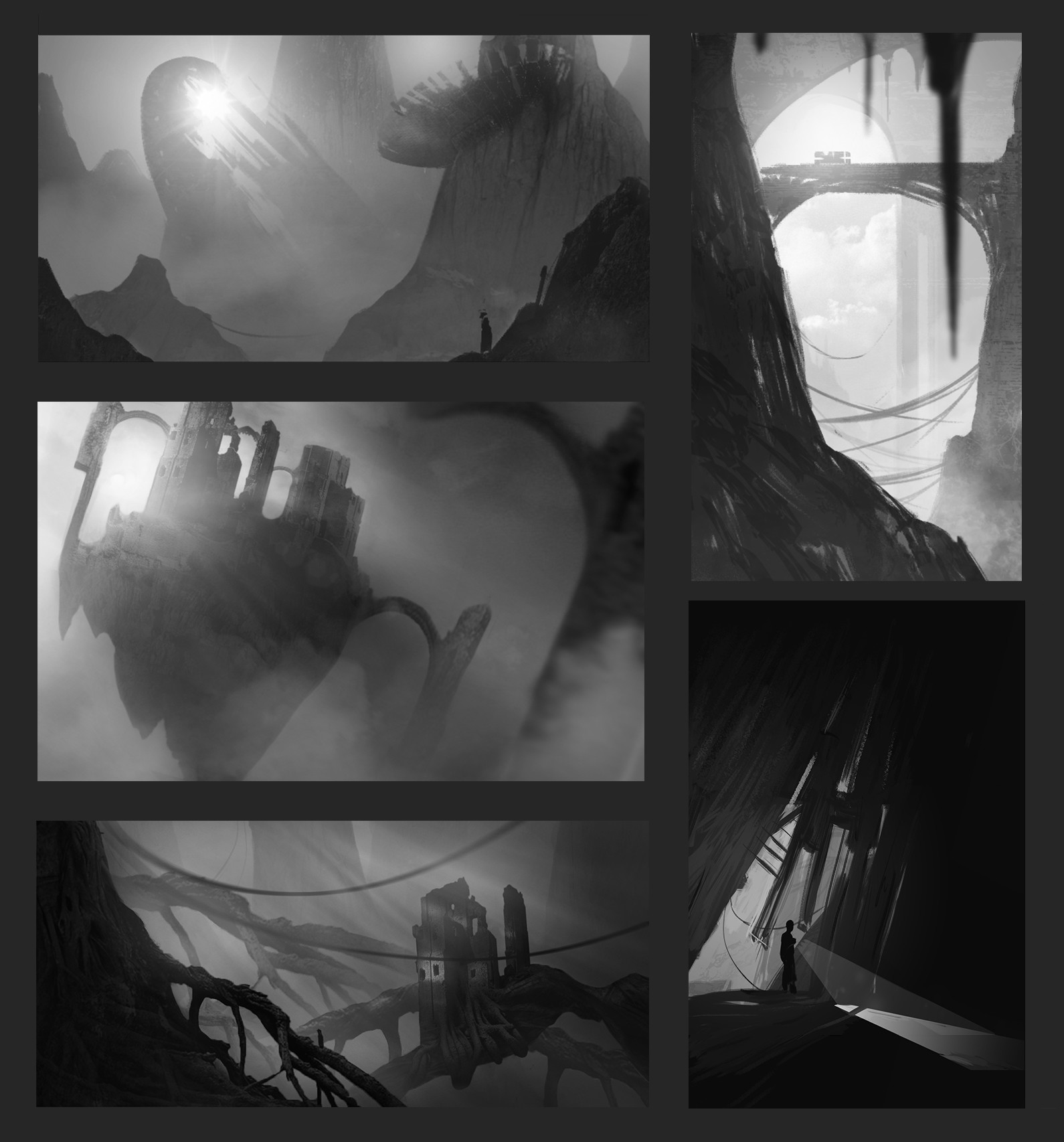 ArtStation - composition sketches