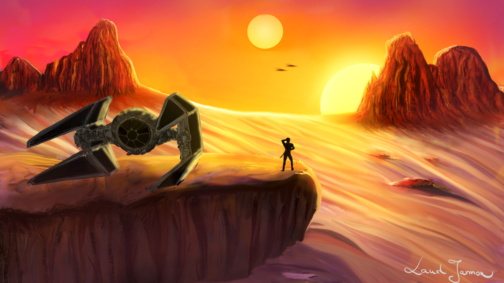 ArtStation - Tatooine sunset