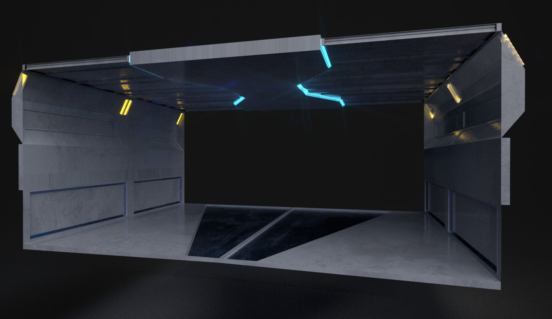 ArtStation - Sci-Fi Interior Modular Test