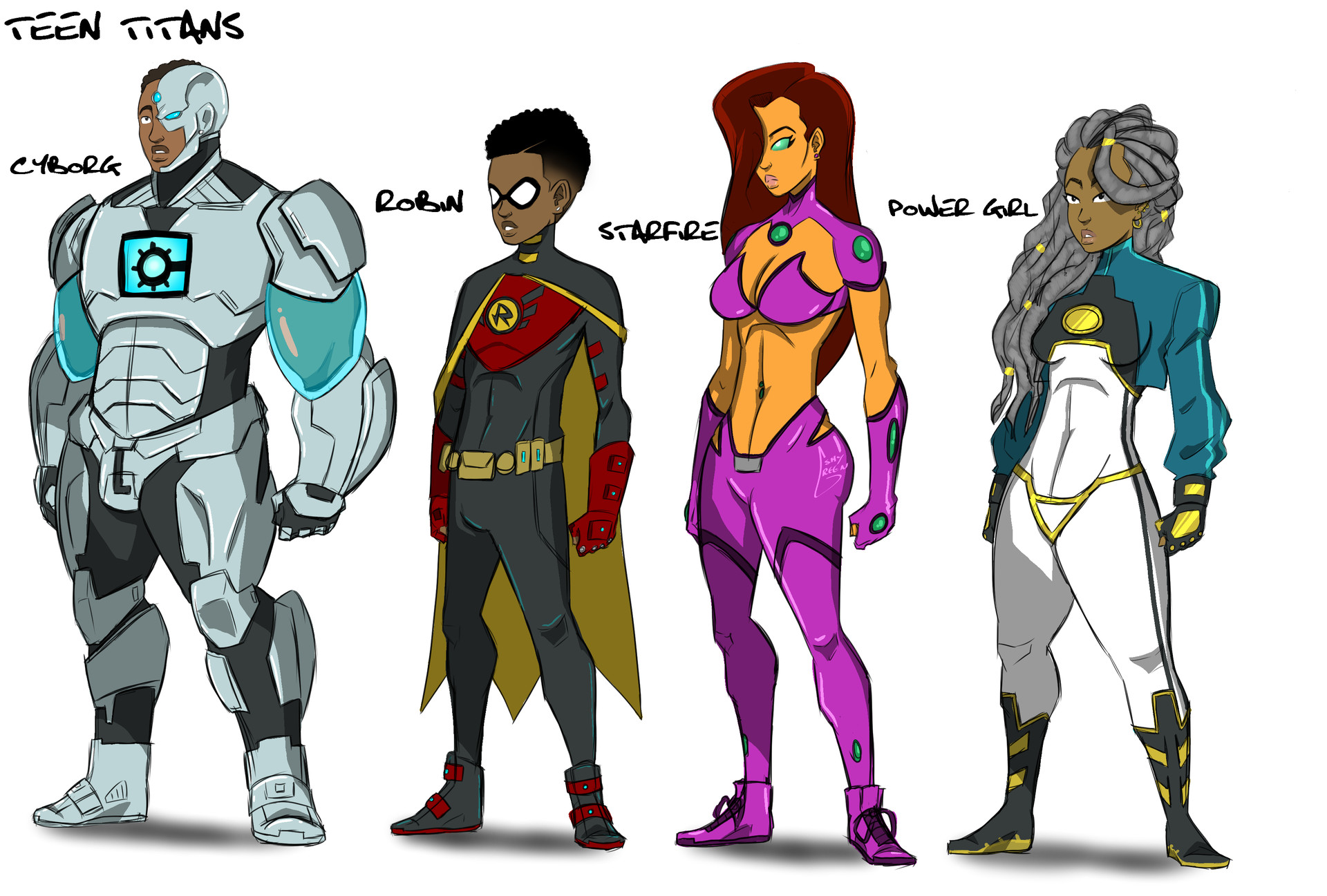 Teen Titans Concept Art