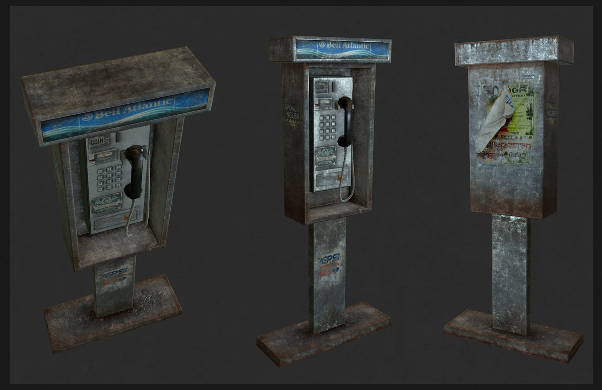 ArtStation - Telephone_Booth