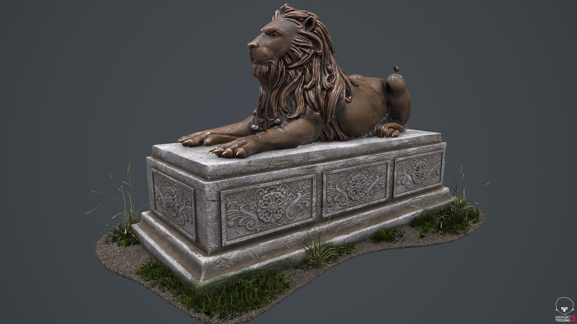 ArtStation - Lion Statue