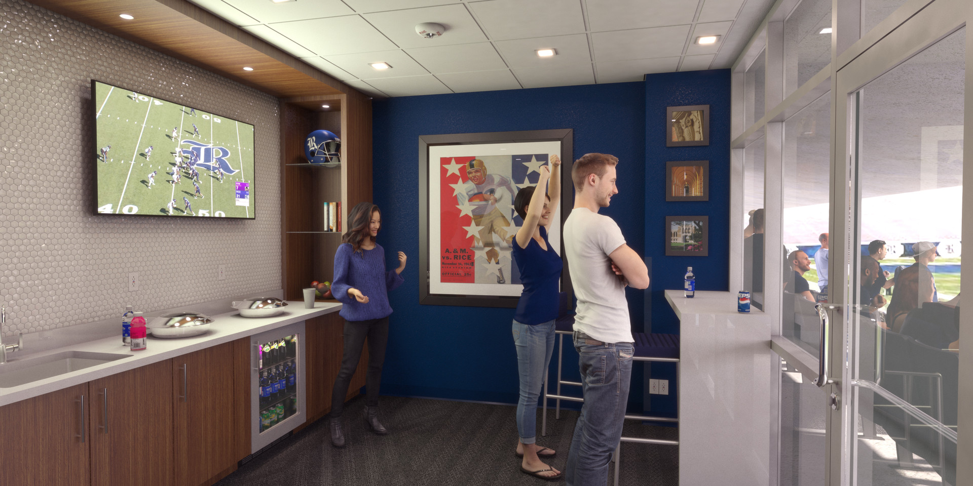 ArtStation - Suite Concept for a College Football Stadium