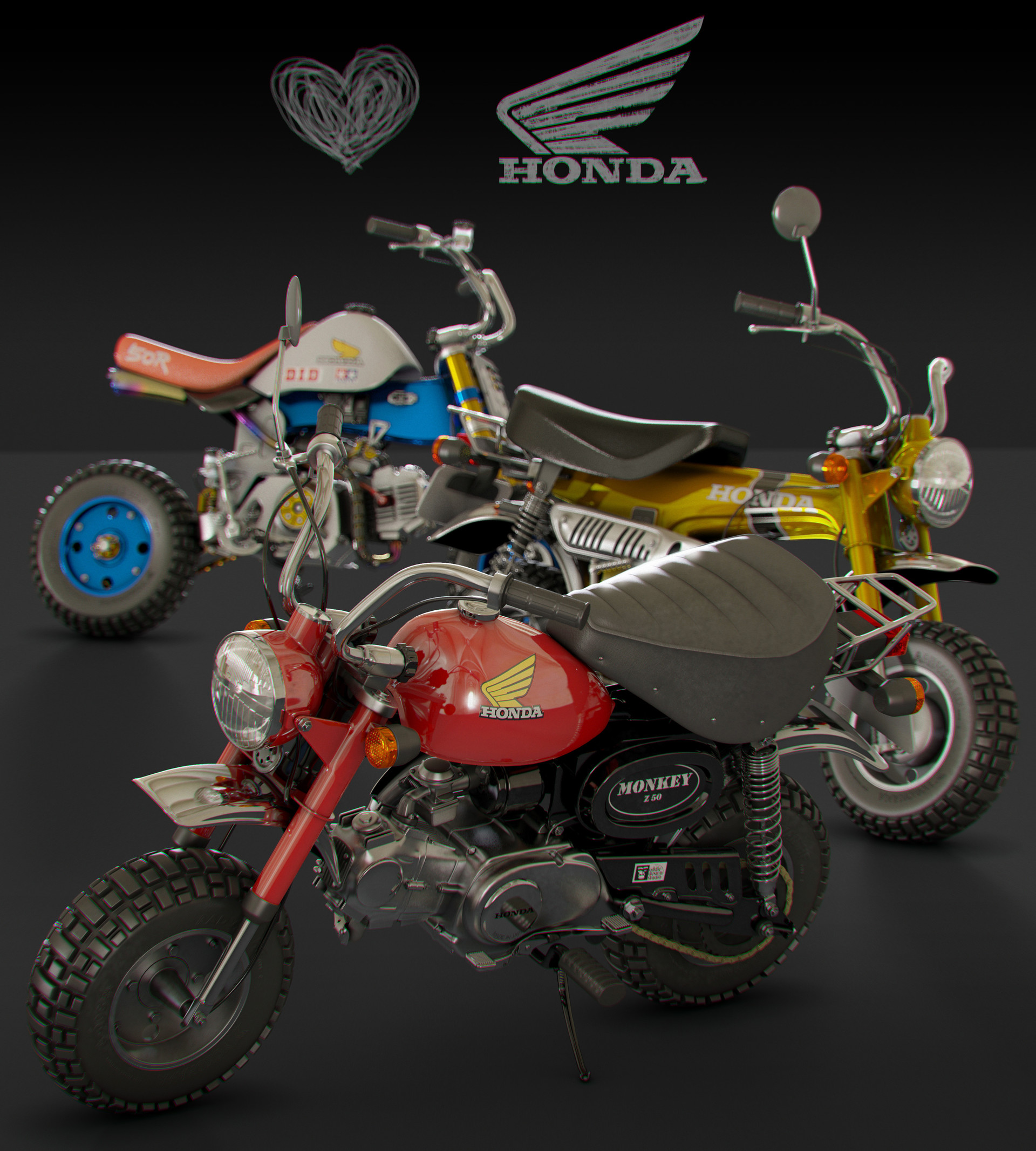 ArtStation - Mini bikes
