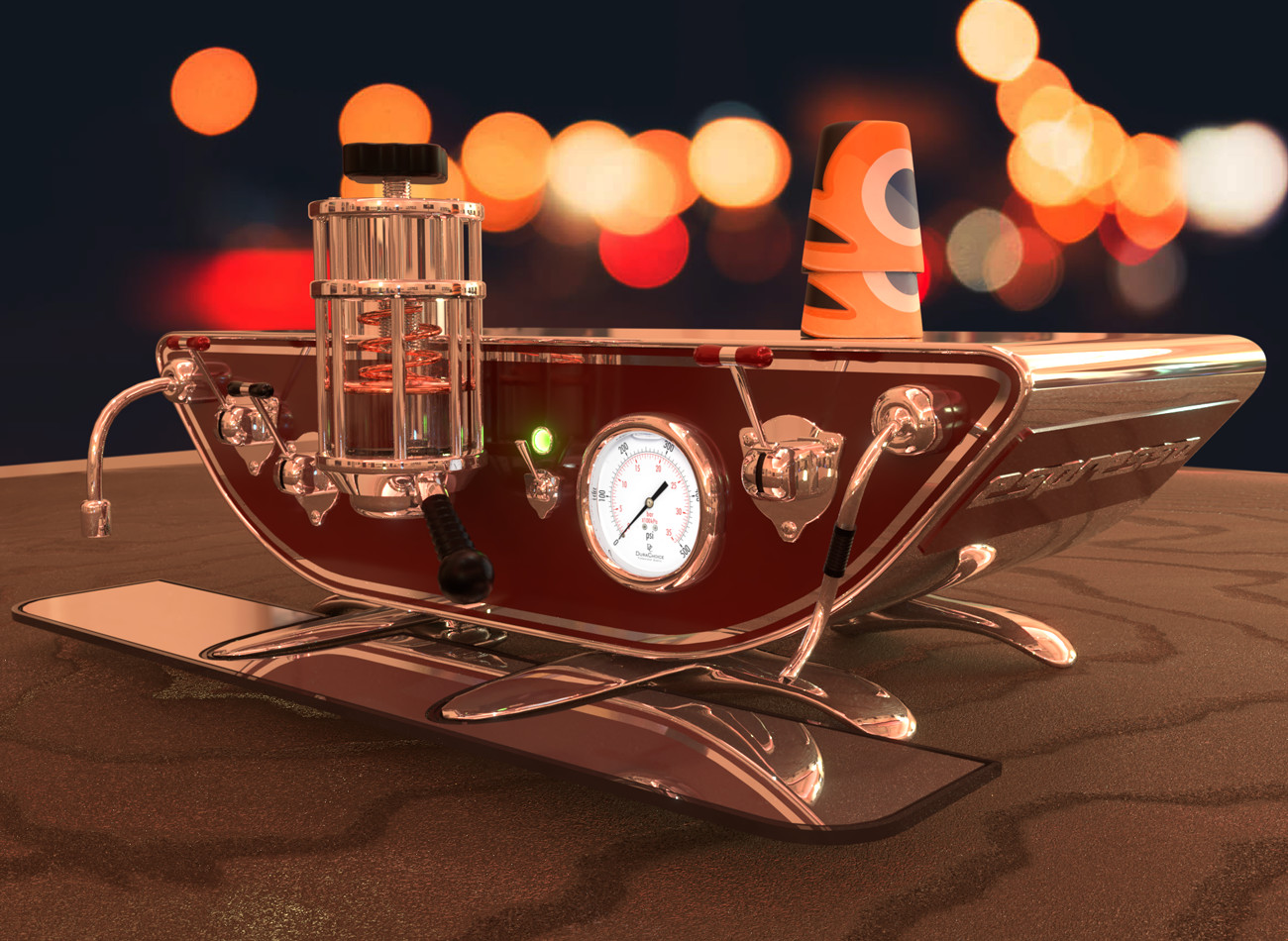 ArtStation - Fantasy Vintage Espresso Machine