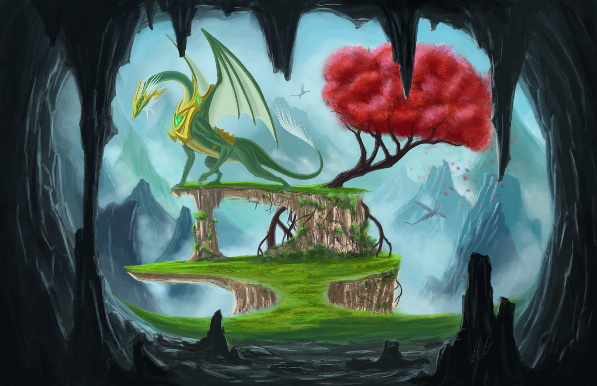 ArtStation - Dragon Mountain