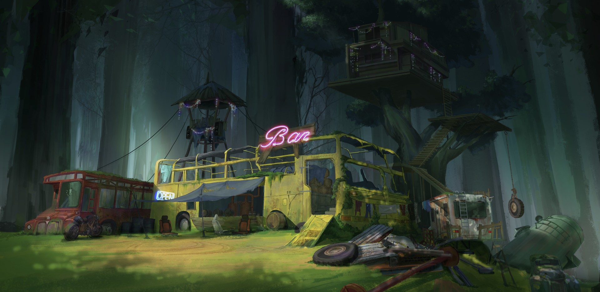 ArtStation - Forest Bar