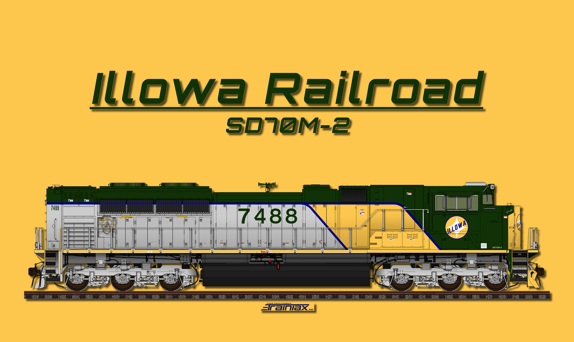 ArtStation - Illowa Railroad SD70-M