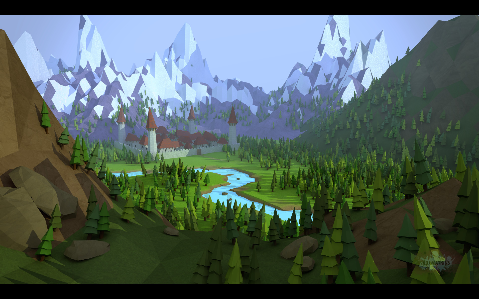 ArtStation - Lo Poly worlds