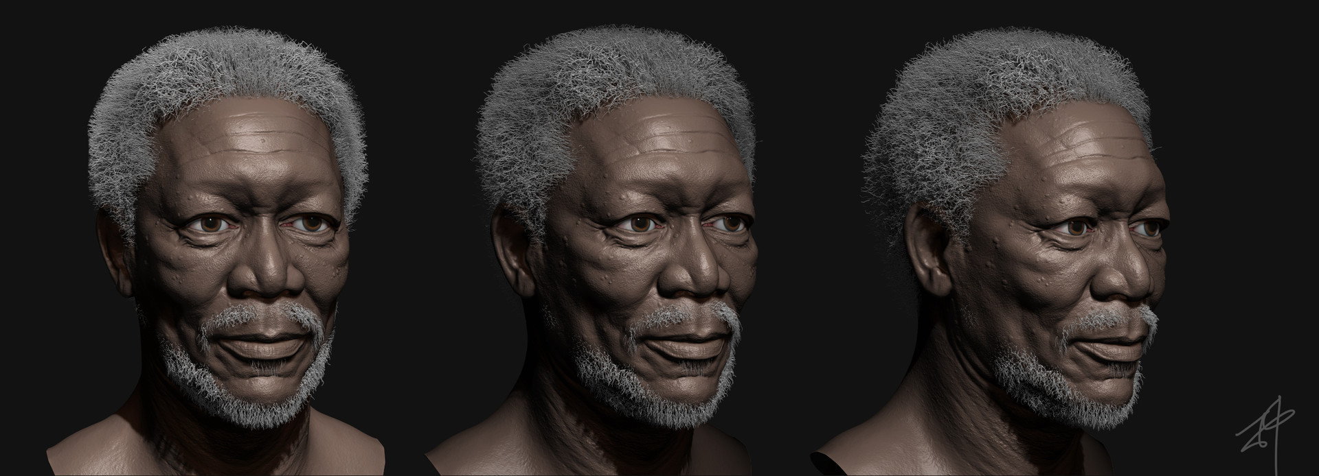 ArtStation - Morgan Freeman