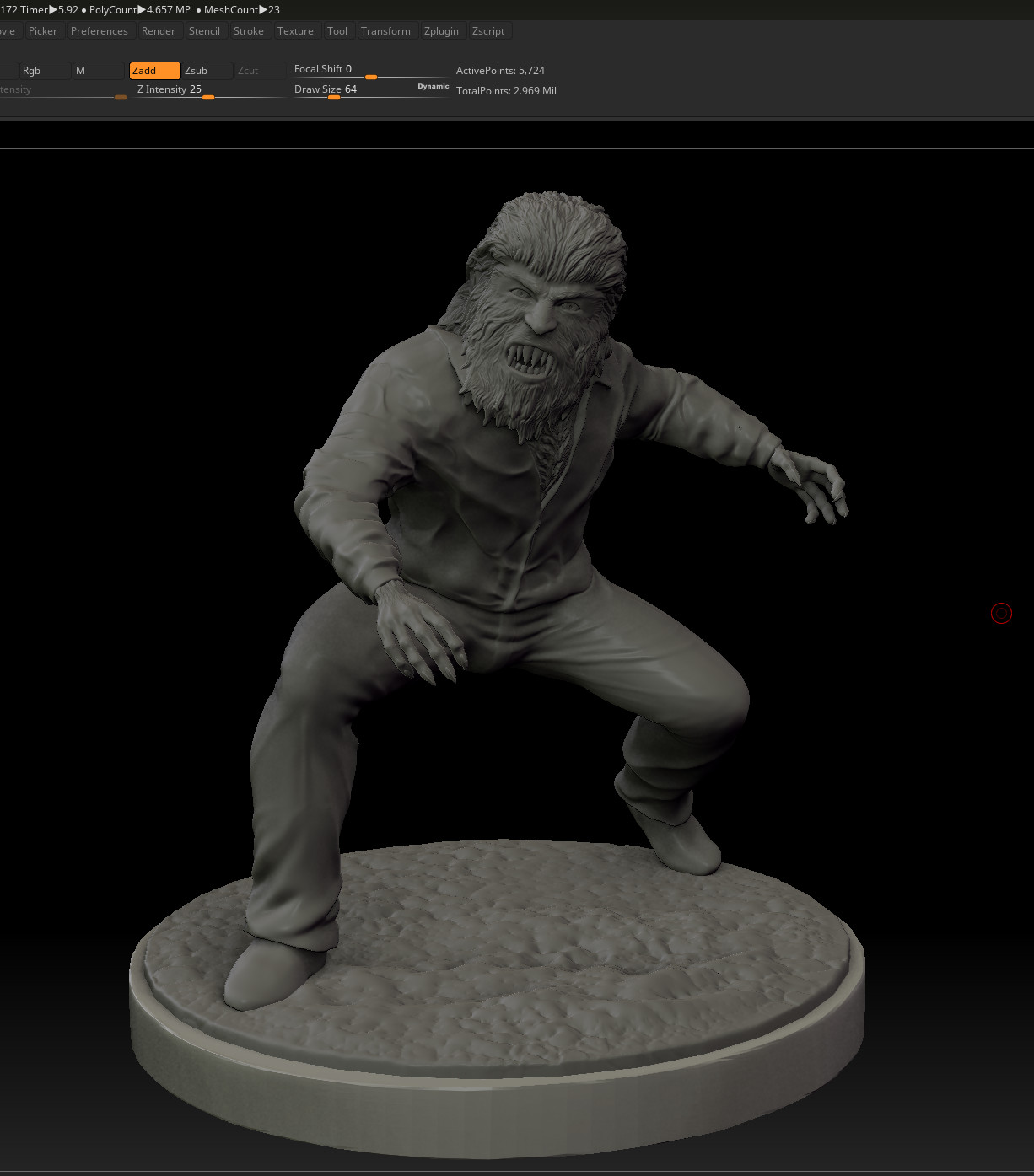 ArtStation - Classic Horror Film Werewolf