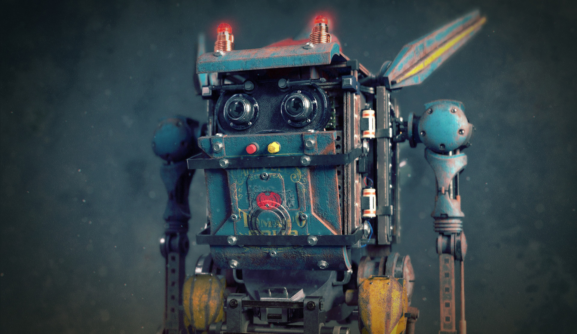 ArtStation - RetroRobot Concept/Models/Texture/lookDev