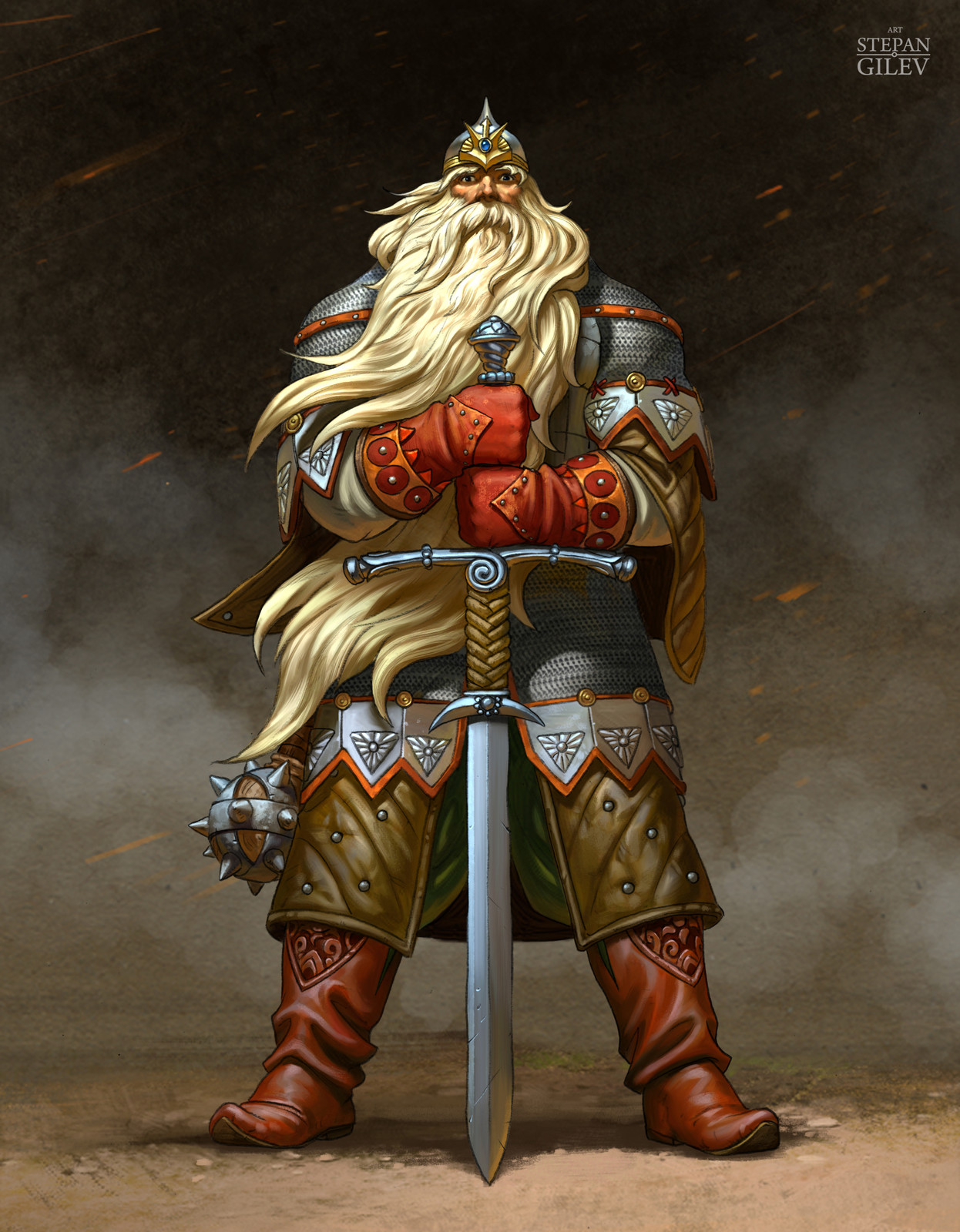 Stepan Gilev - Mythical warrior Svyatogor. Богатырь Святогор.