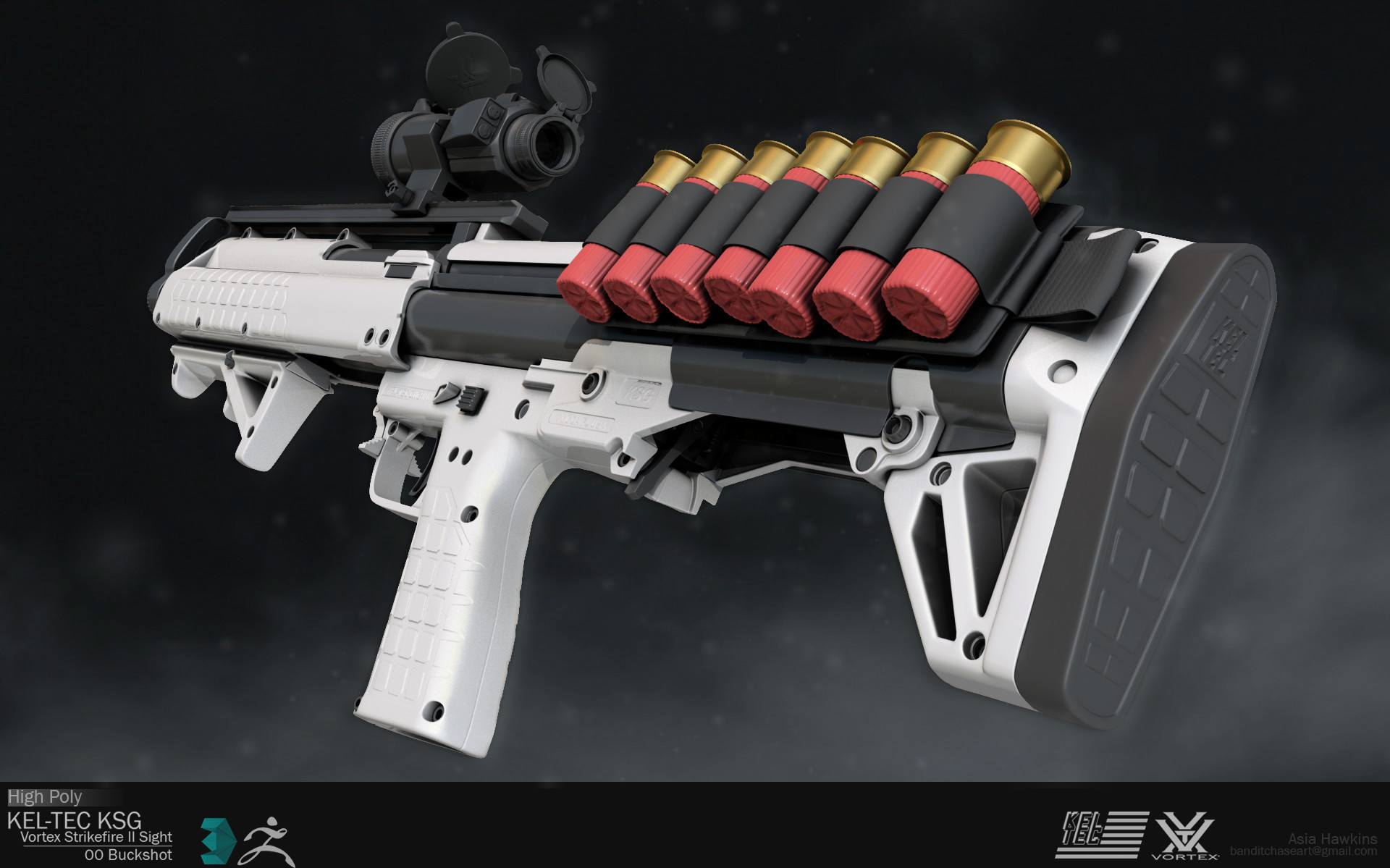 ArtStation - Kel-Tec KSG - Vortex StrikeFire Scope