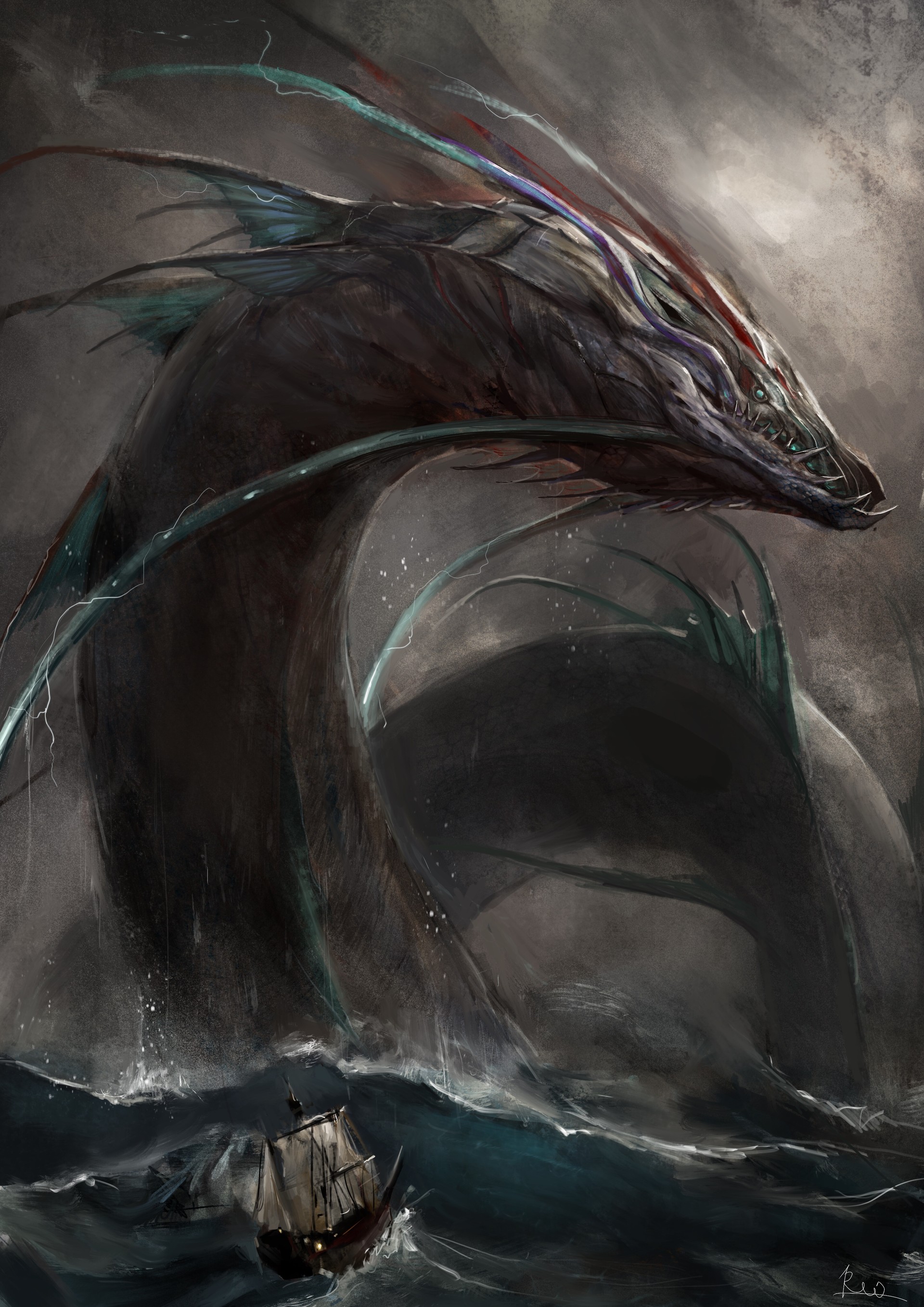 ArtStation - Sea Serpent