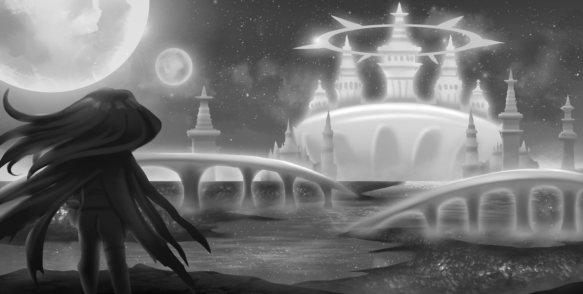 Nadiah Najib - Celestial Castle Environment Concept Art