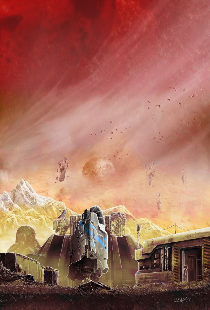 ArtStation - spaceship witing on his launchpad