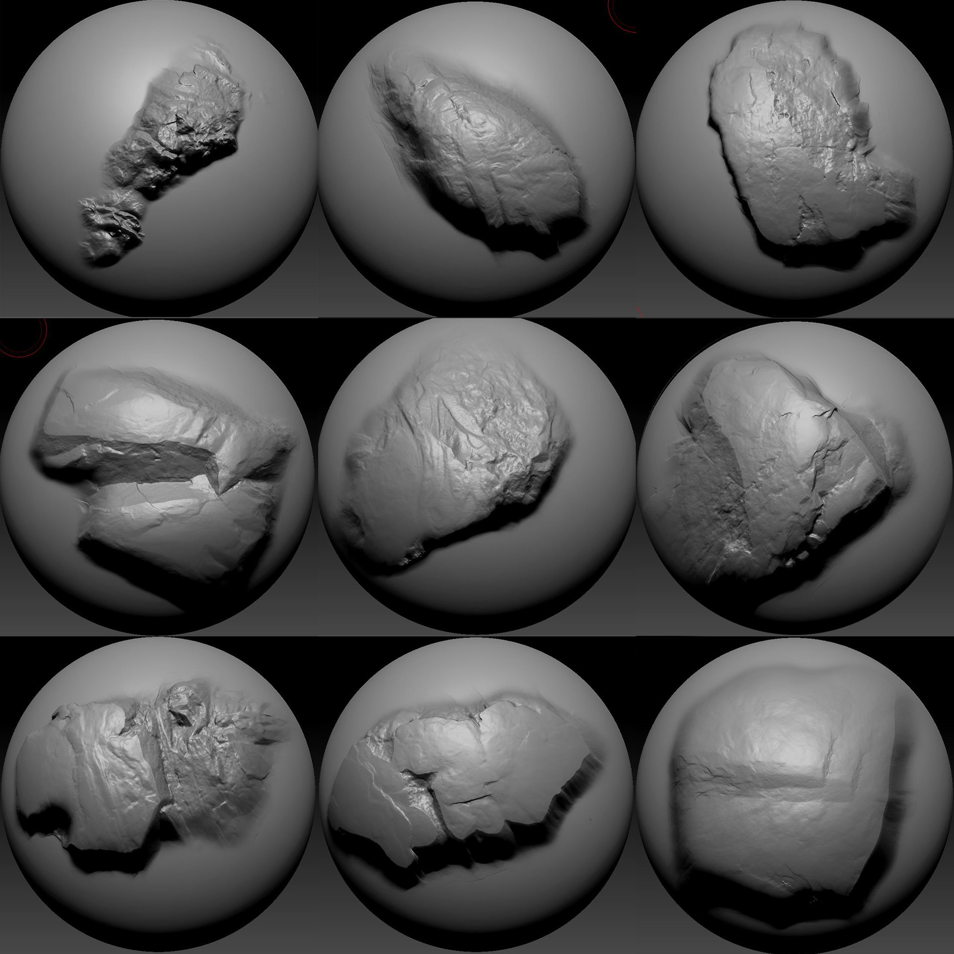 ArtStation - Rock Alpha Pack - 01