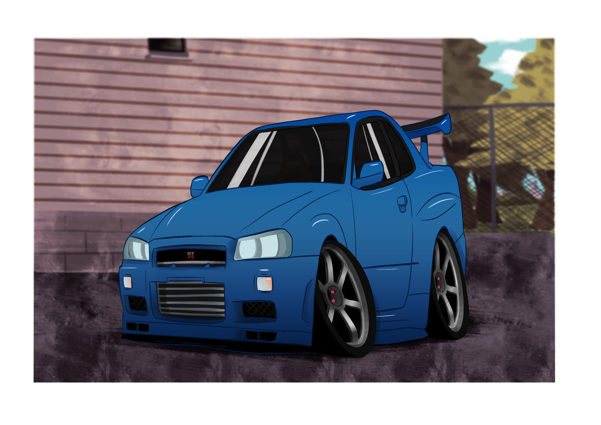 ArtStation - Cute Gt-r