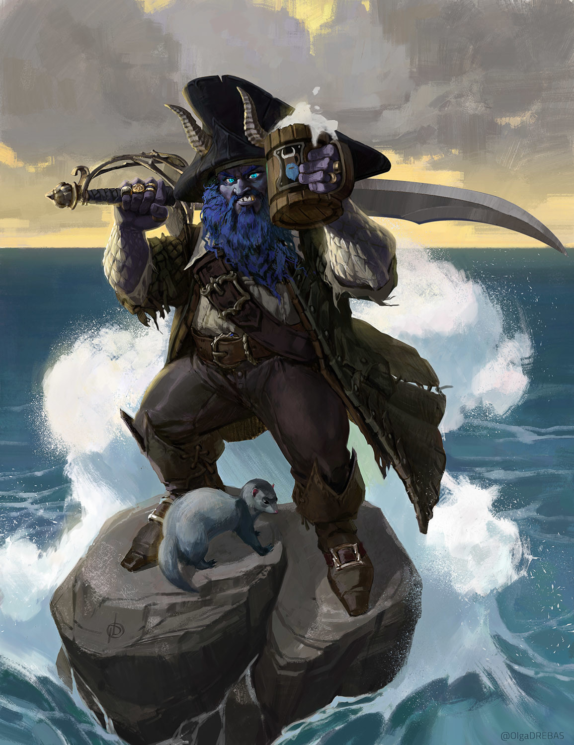 Duergar Pirate by Olga Drebas : r/ImaginaryPirates