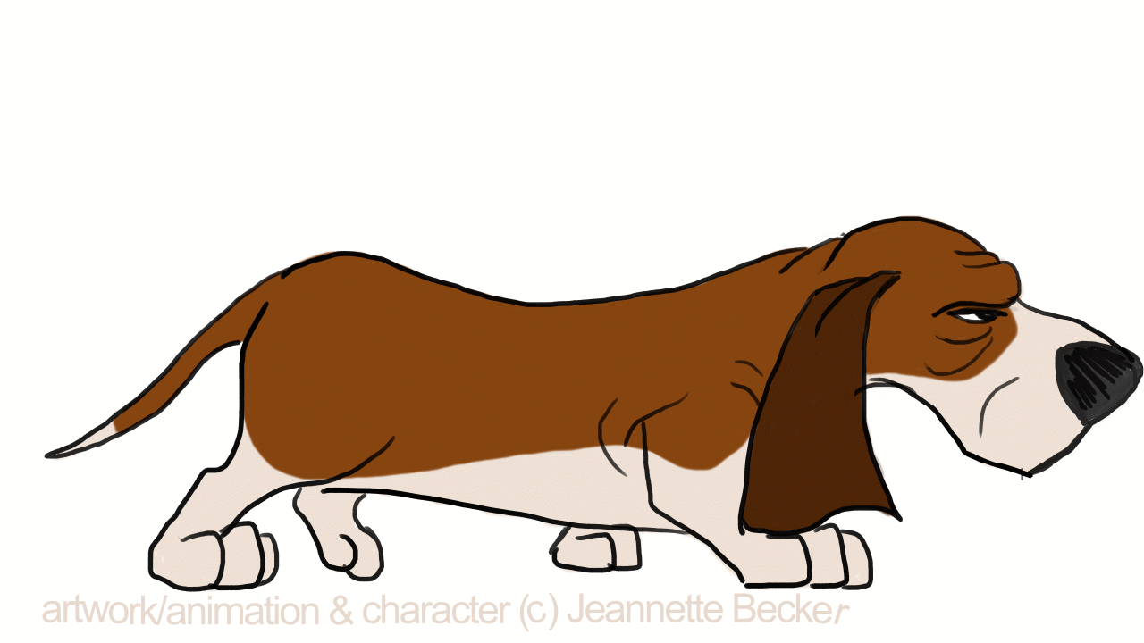 Basset Hound Animated Gif
