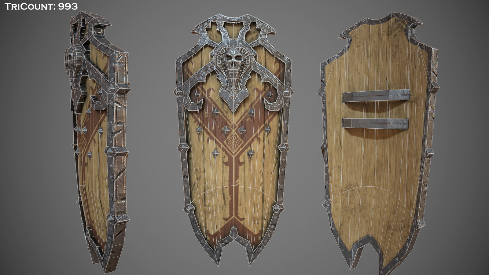 Tahir Ansari - Wooden Tower Shield