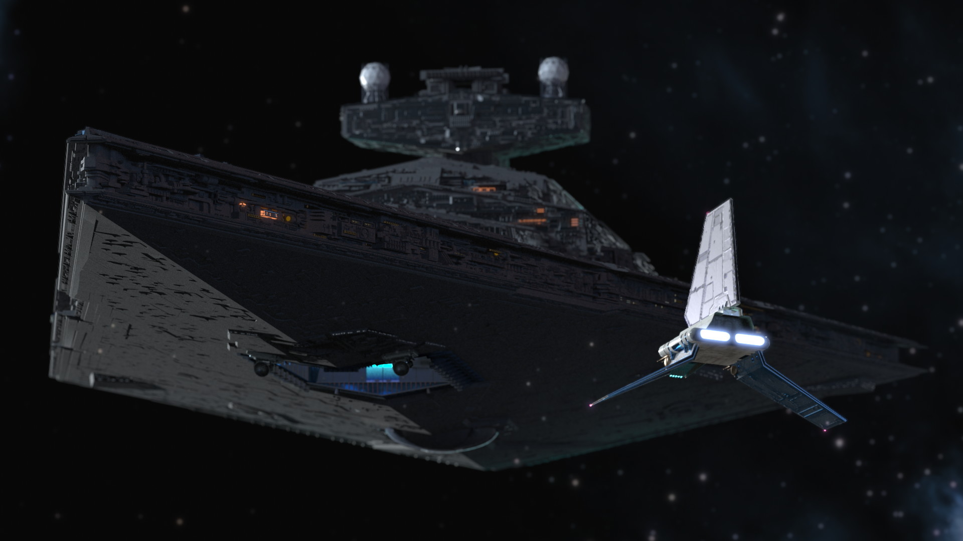 ArtStation - Star Destroyer Light Practice