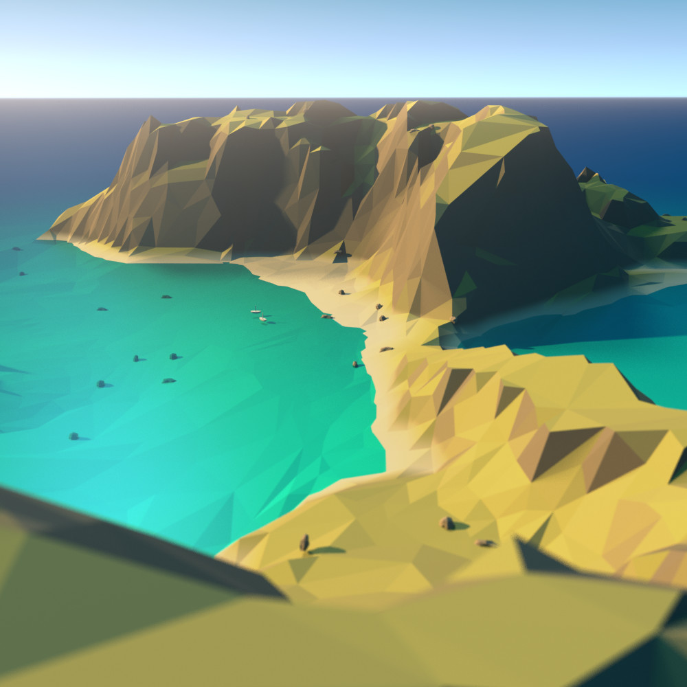 ArtStation - Low Poly Island
