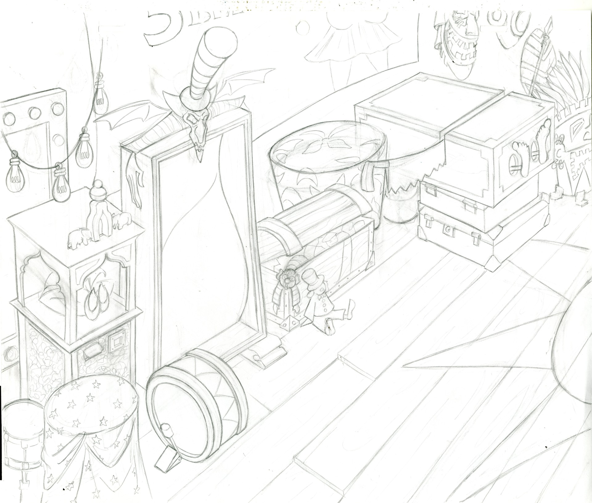 ArtStation - Magic Shop All Dogs Layout