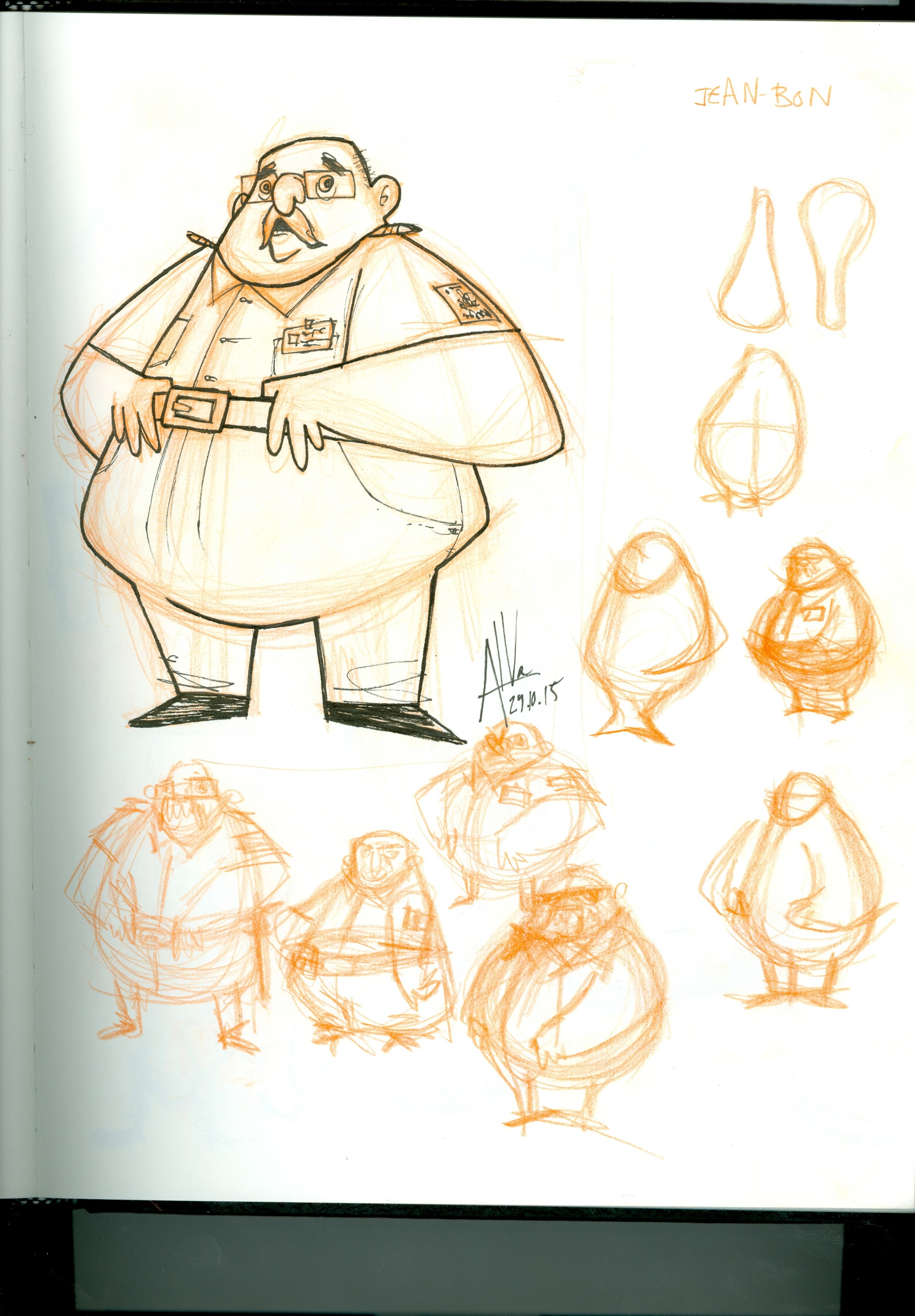 André Alvarenga - Jean Bon ( John Ham) - Character design