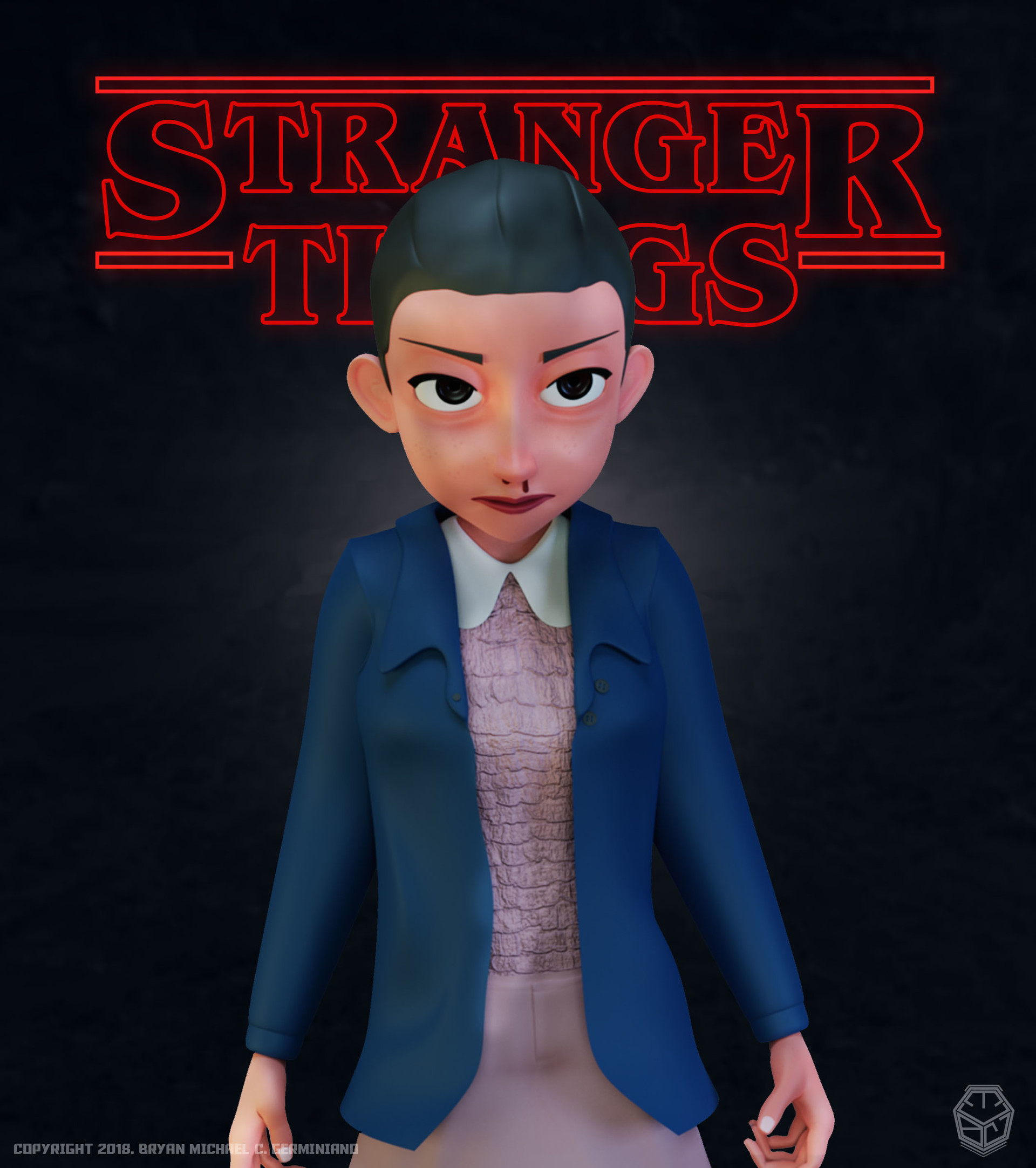 ArtStation - Eleven (Stranger Things)