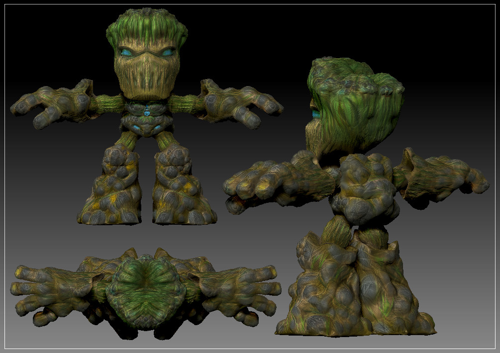 ArtStation - Radiance - Nature Golem - Video Game Development