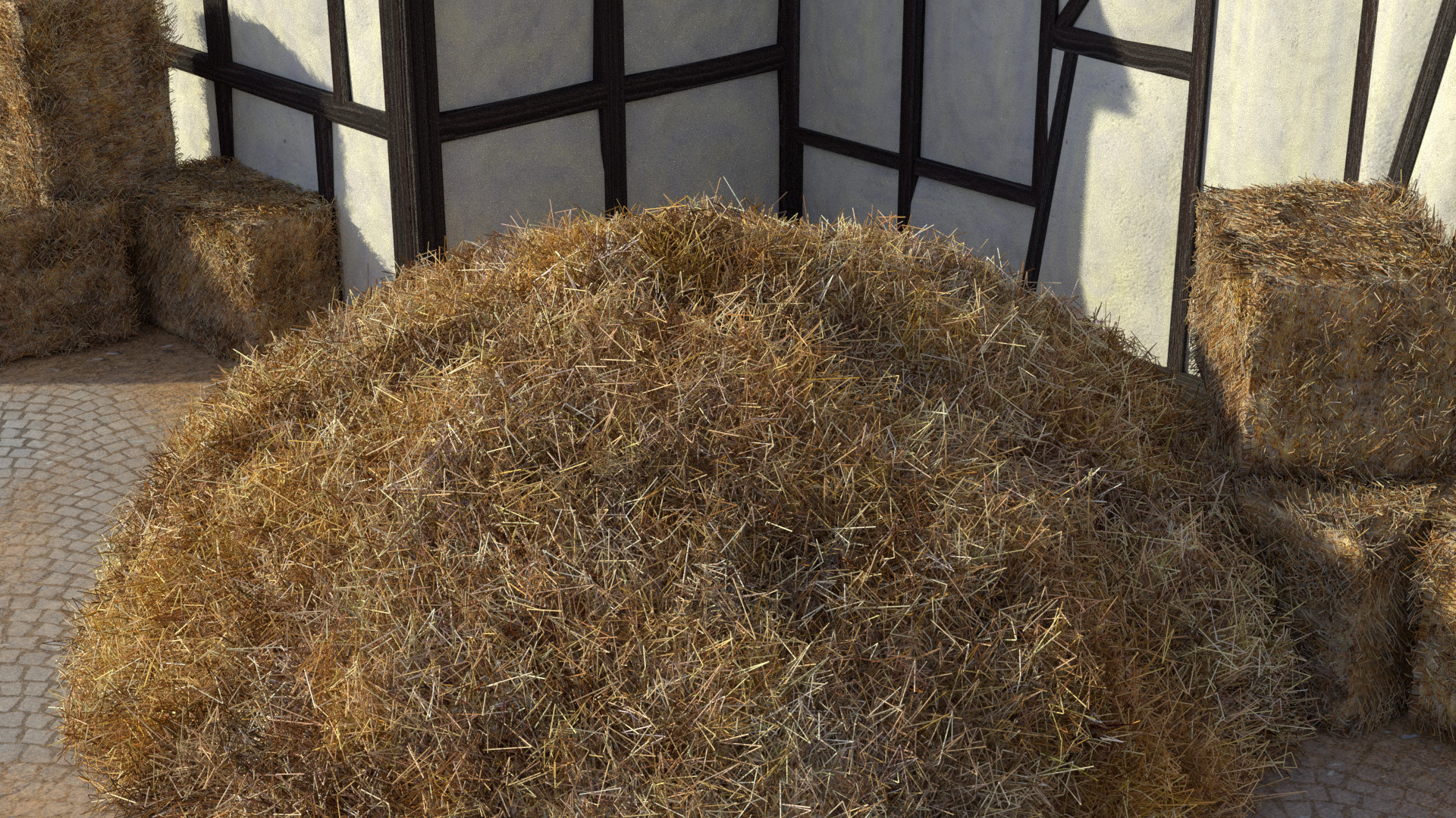 ArtStation - Straw heap, Straw bales