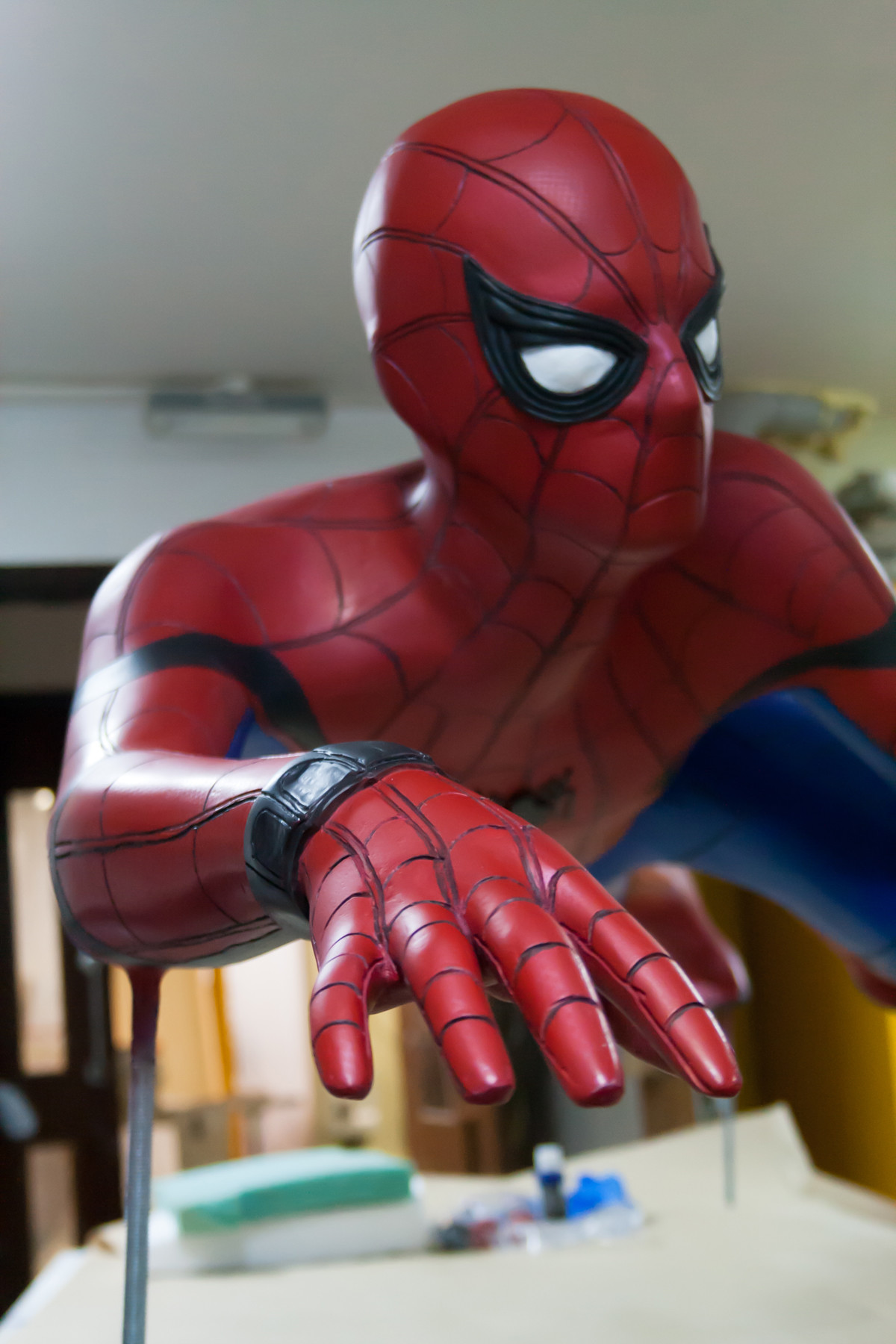 Sharon Huls - Lifesize Spiderman Model