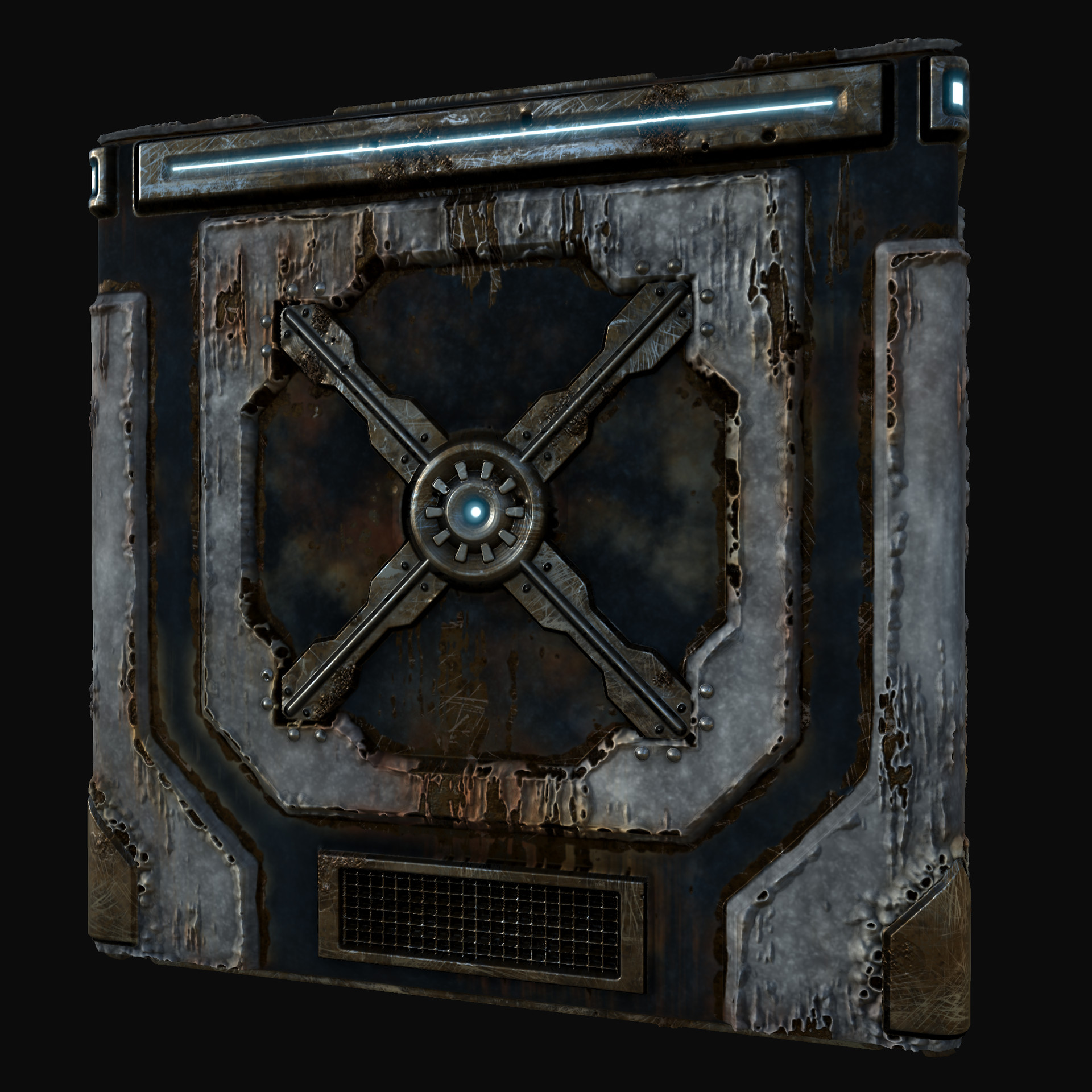ArtStation - Metal Chest (Substance Designer Mask/Shape Study)