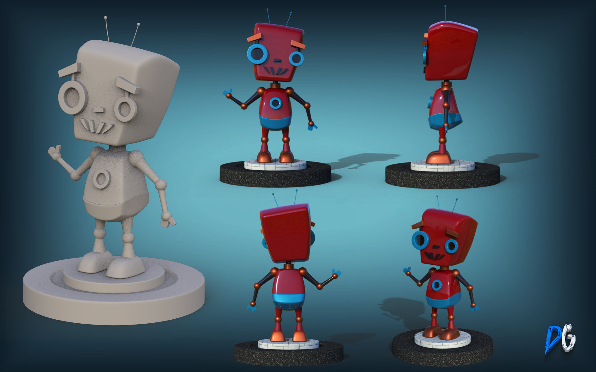 ArtStation - Robot cartoon