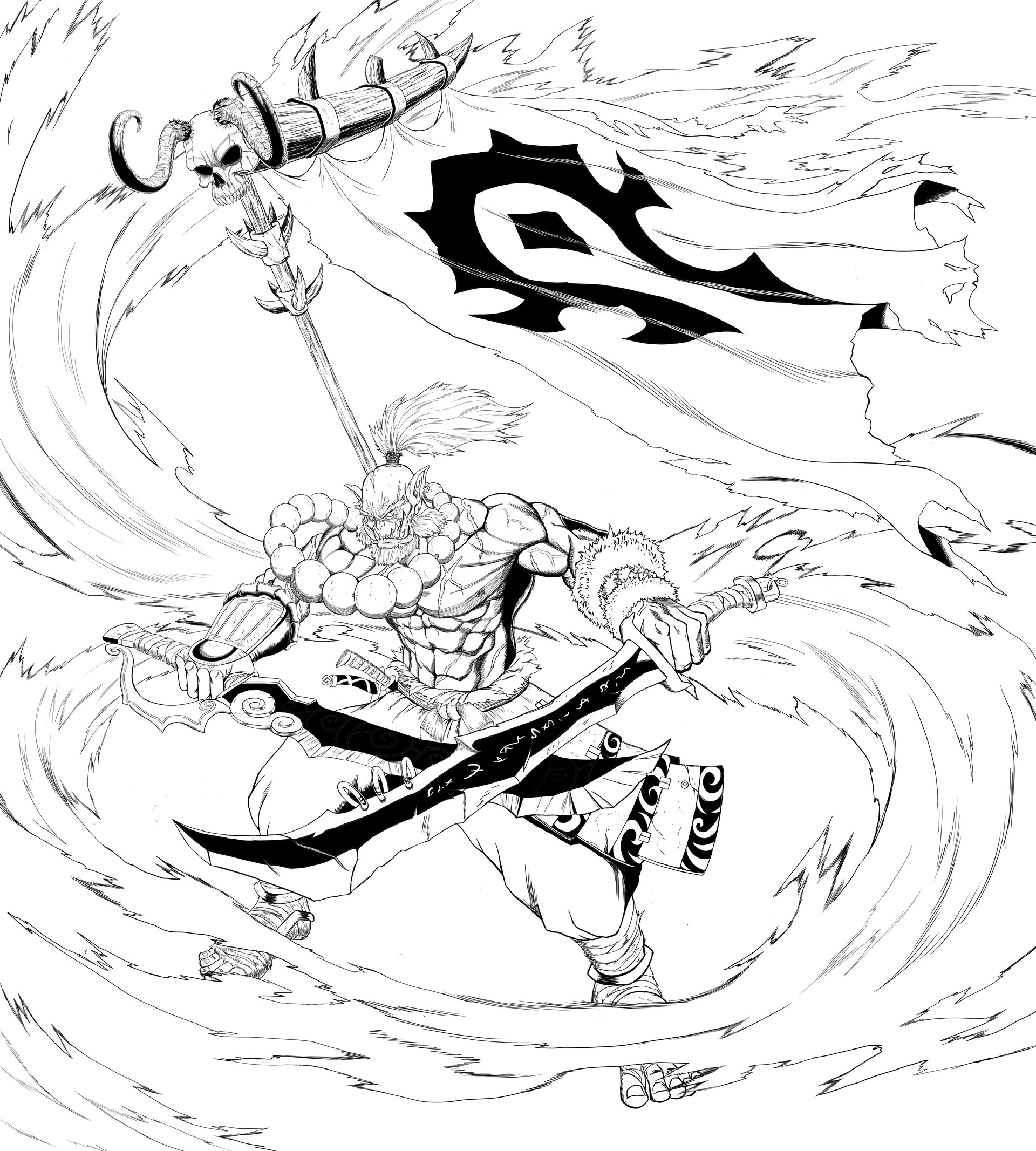 ArtStation - orc sword saint