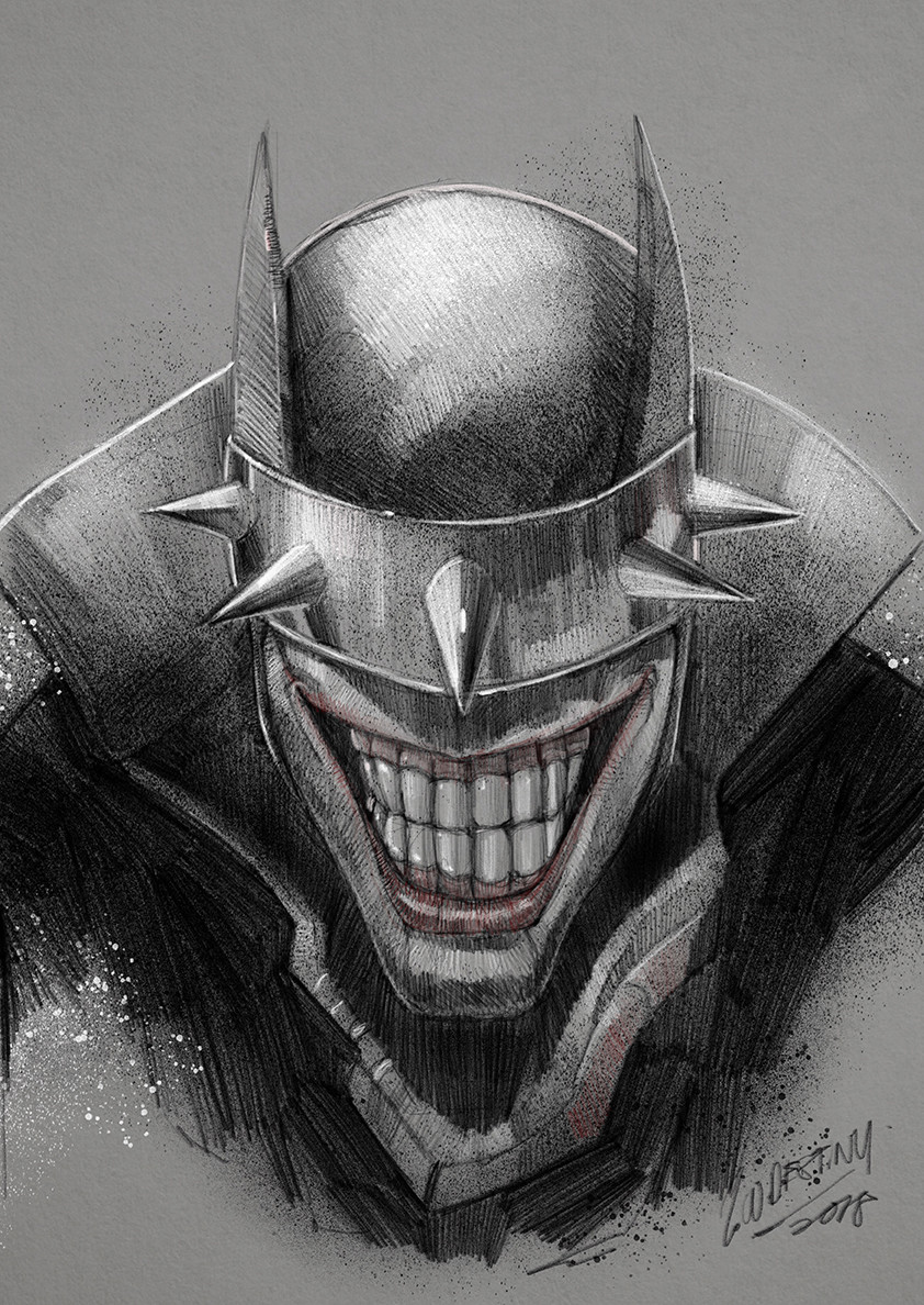 how to draw batman who laughs