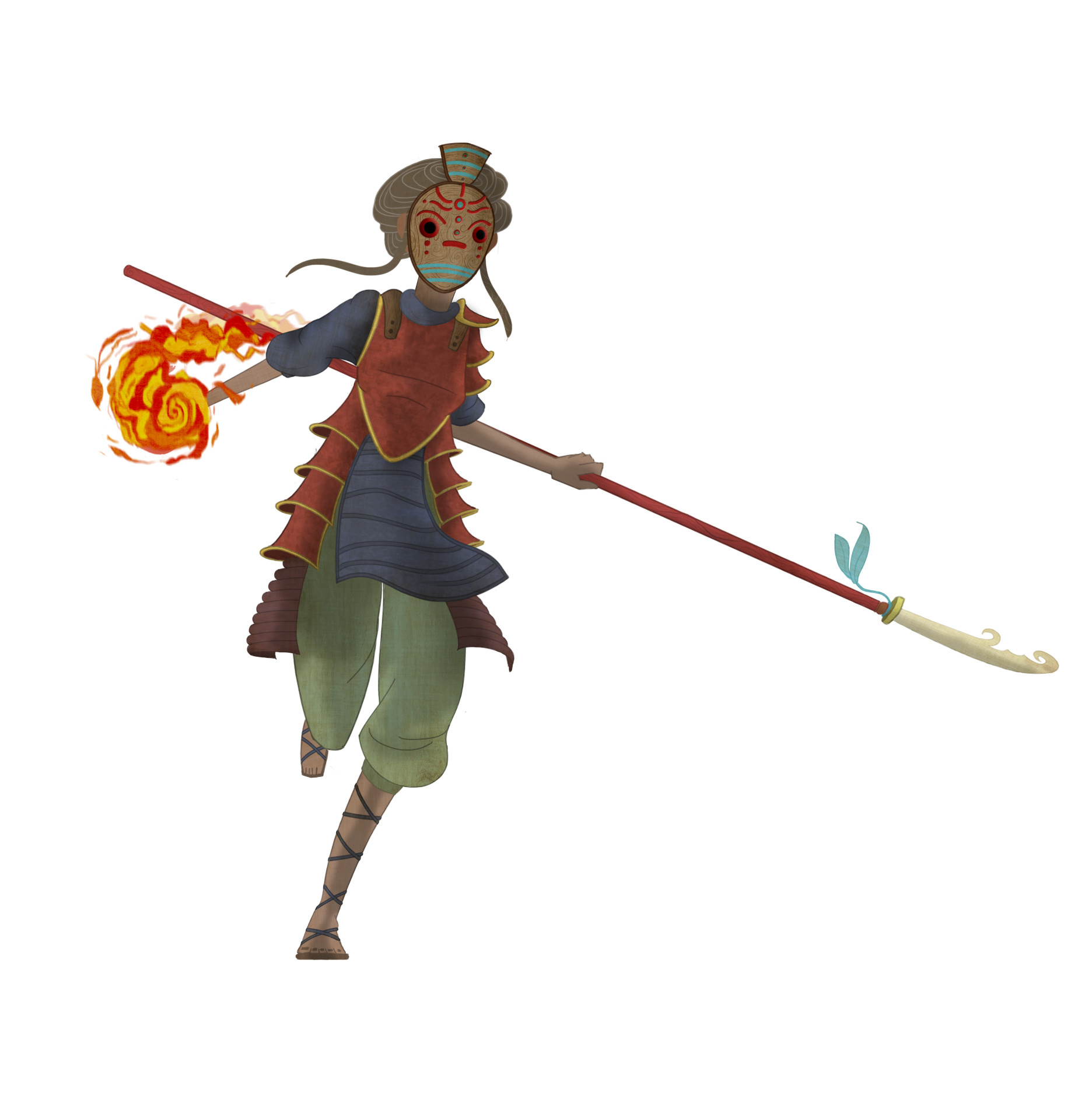 ArtStation - process work for fireball girl