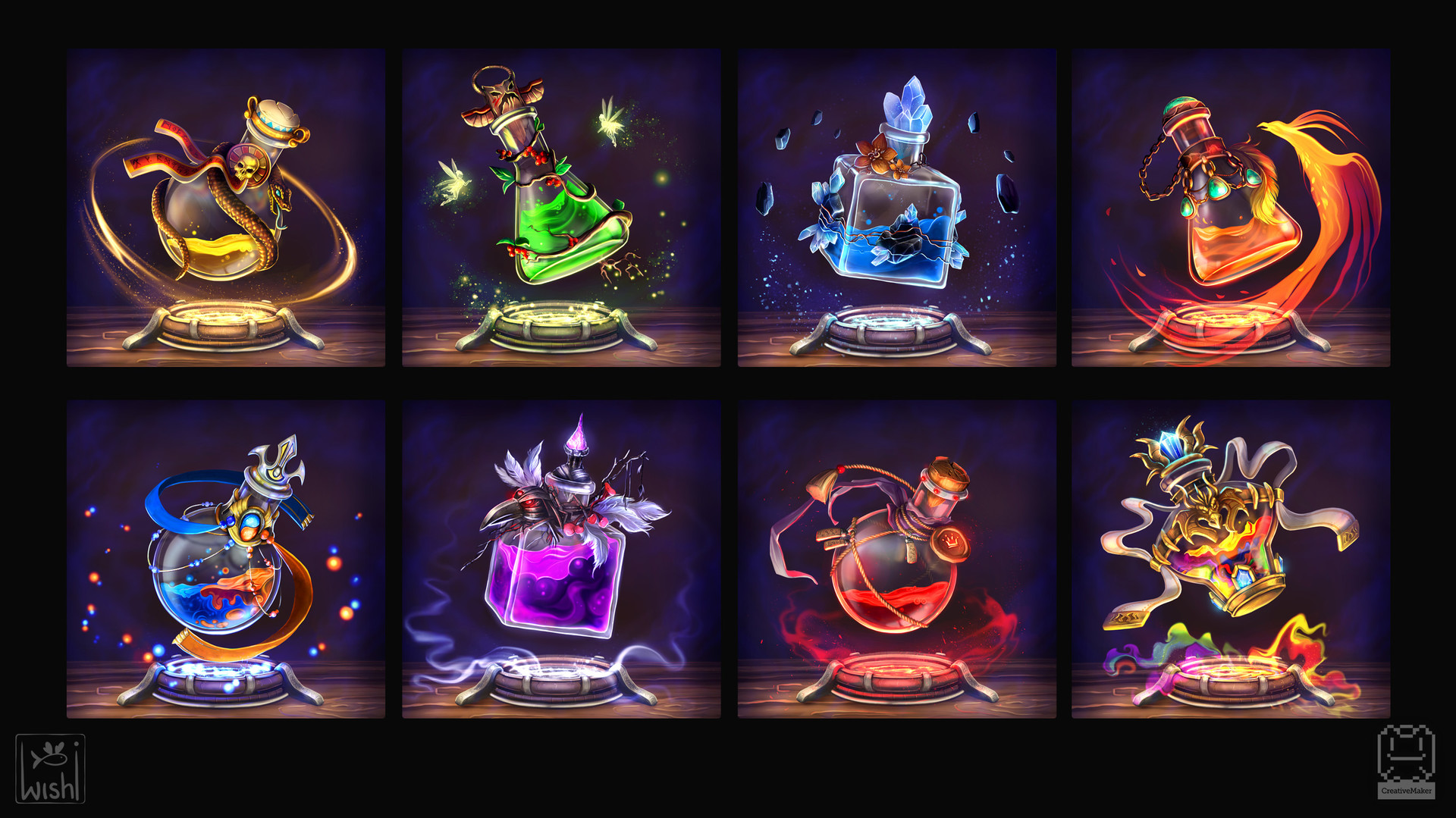 ArtStation - Potion cards
