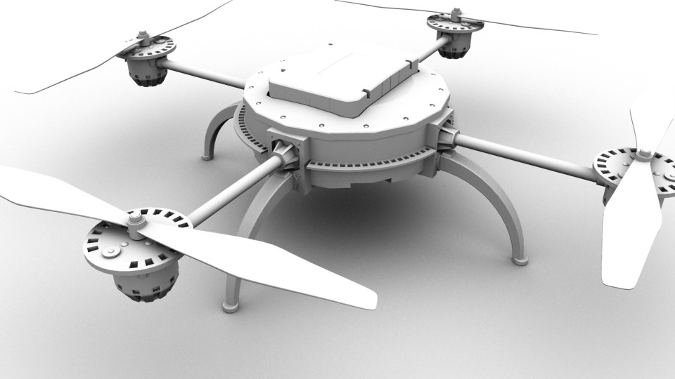ArtStation - UAV Model 3D Modeling Example