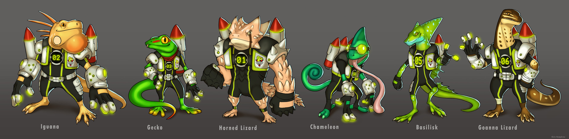 ArtStation - Team Reptile Rocket