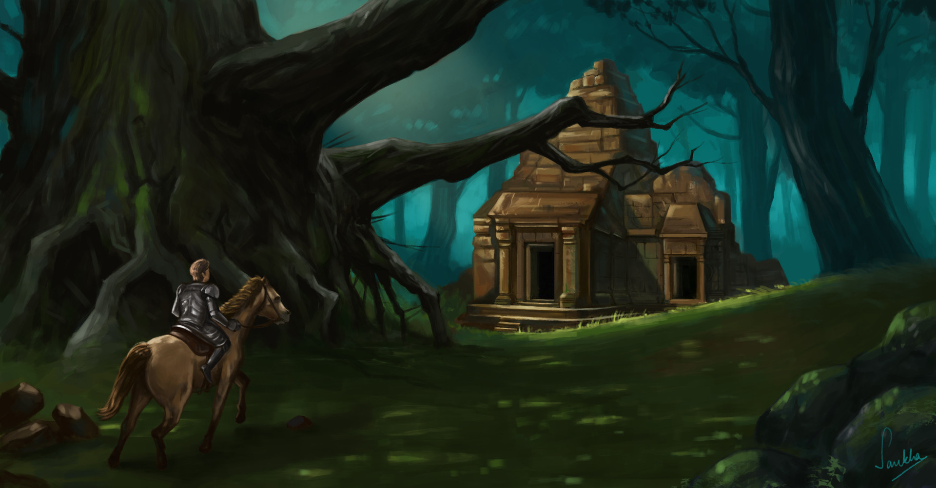 ArtStation - Forest Temple Concept art