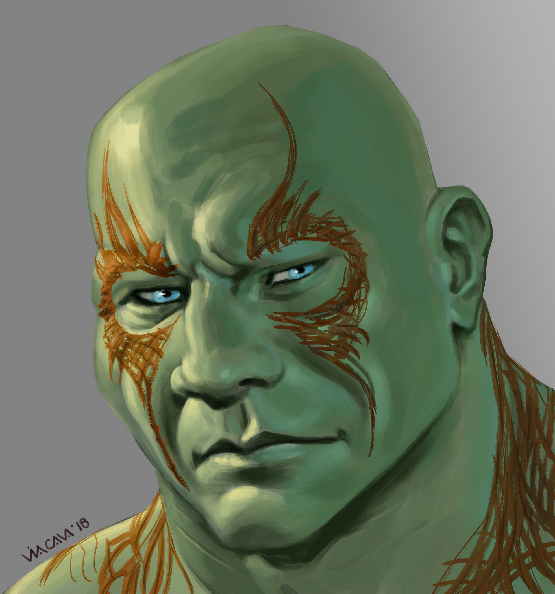 how to draw drax from guardians of the galaxy